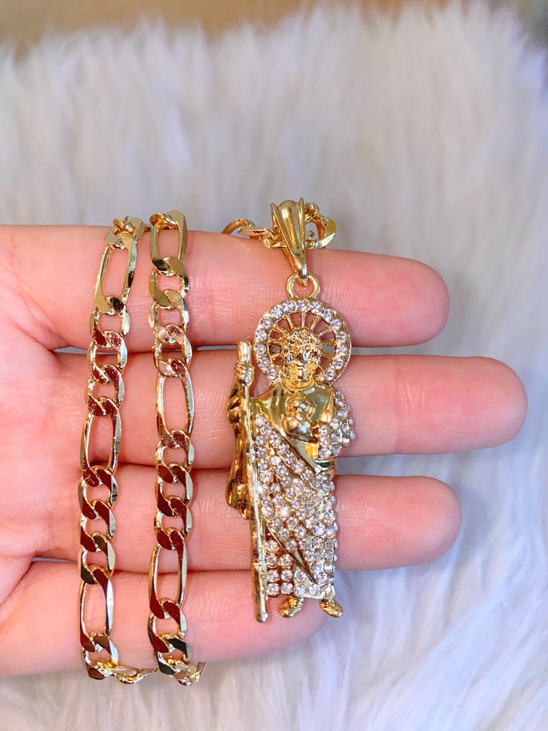 Iced Out Saint Jude (Extra Thick Chain) – GoldDipped