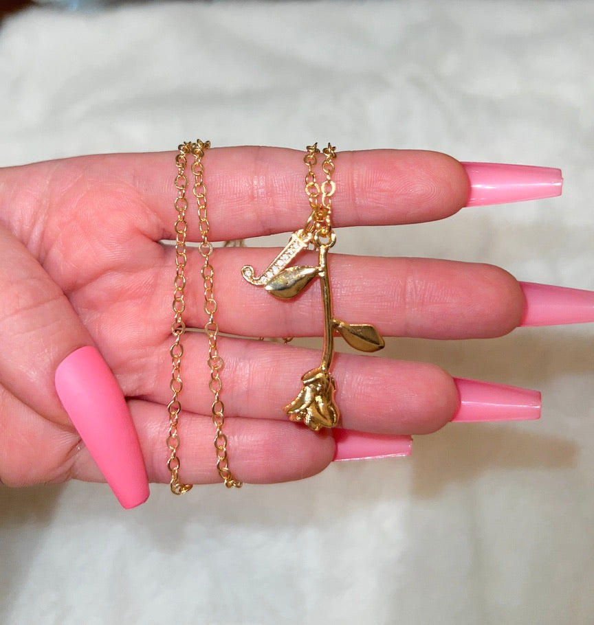 Rosa Necklace & Letter – GoldDipped