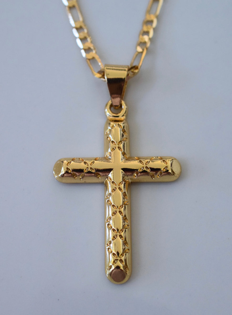Puffy Cross – GoldDipped