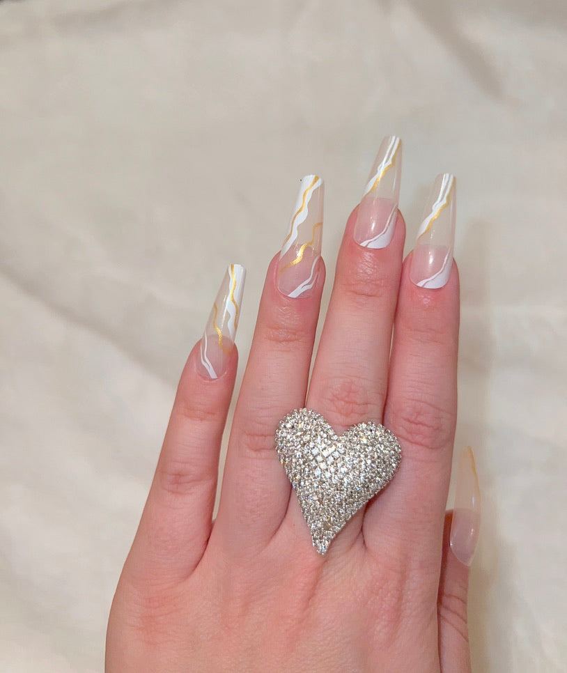 Large Heart Ring – GoldDipped