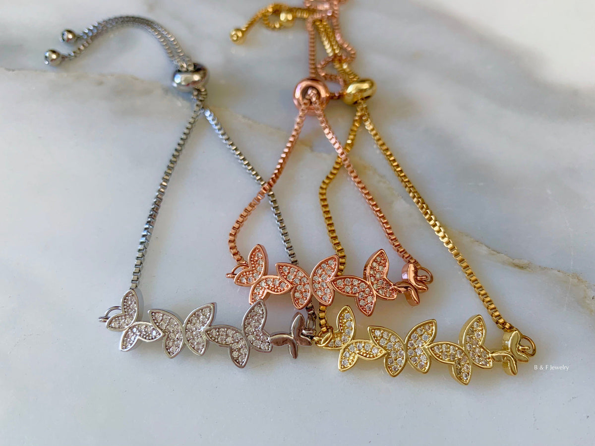 Icy Butterfly Bracelet – GoldDipped